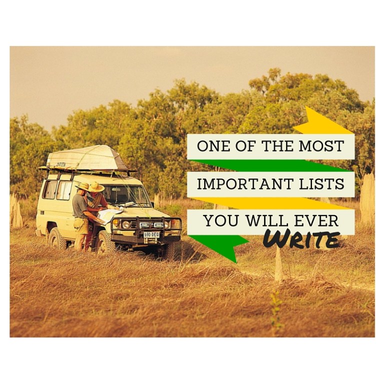One of the most important lists you will ever write (and a free ...