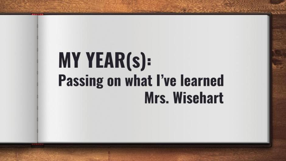 An Open Letter To Graduates: My Year(s) – Carrie Wisehart